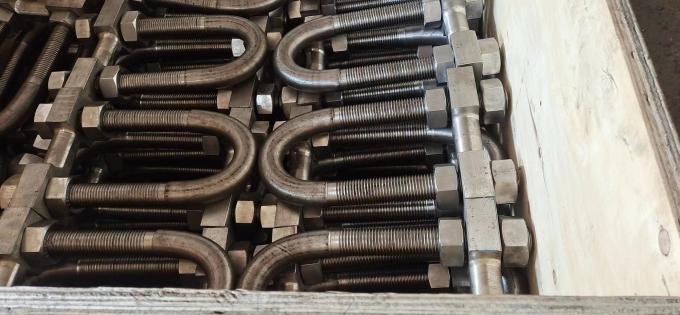 U Bolt พร้อมเฝือกรอกเครนชิ้นส่วนที่มีความหนาต่างกัน